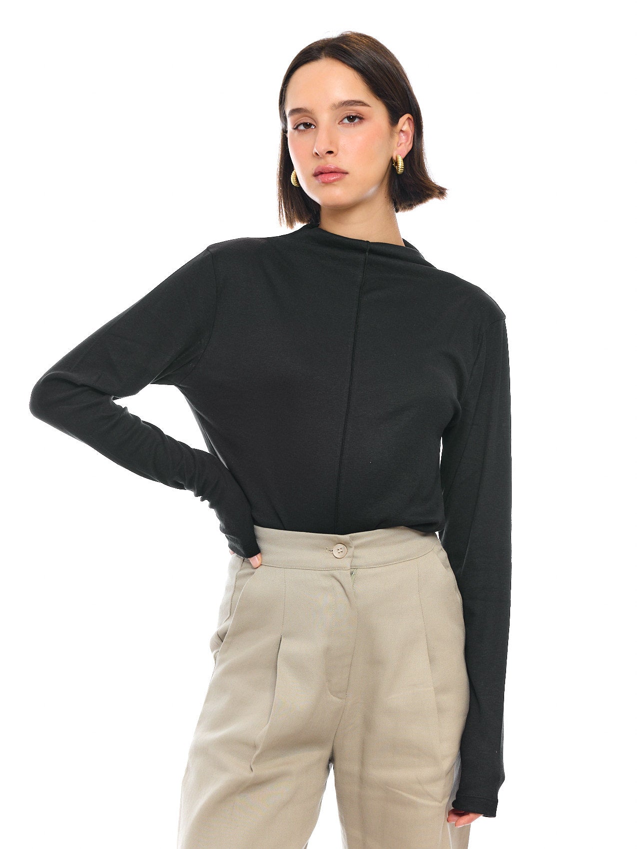Lindsey Shirt Black - AIMEE TLV